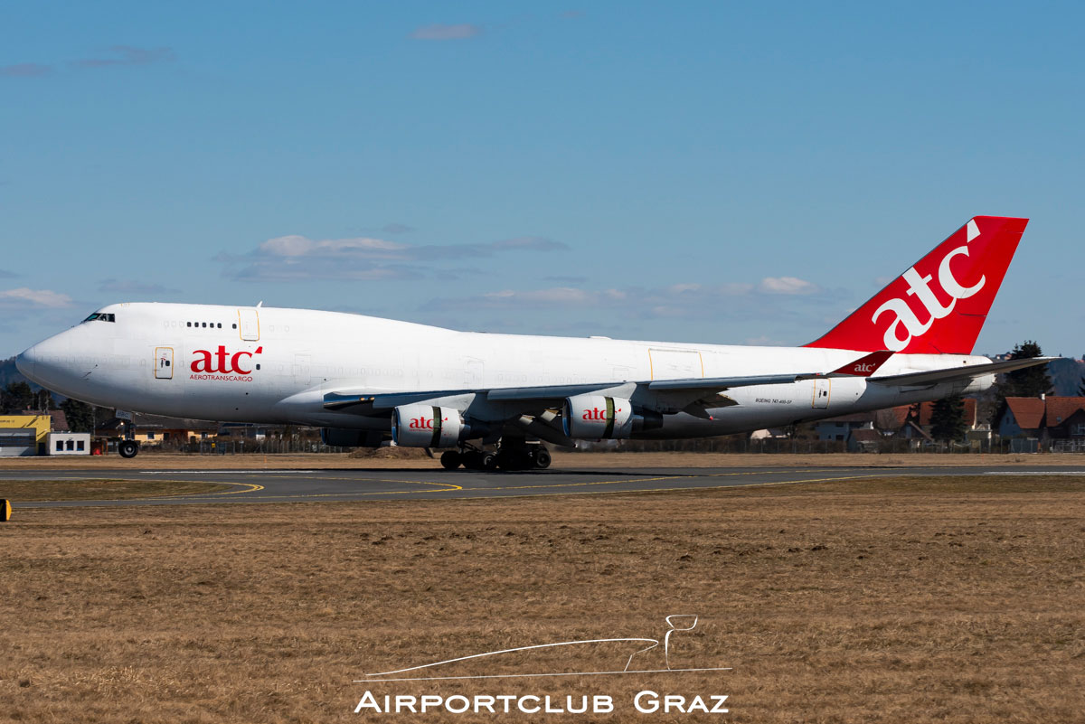 Fotostrecke: Aerotranscargo Boeing 747 ER-BBC - Airportclub Graz